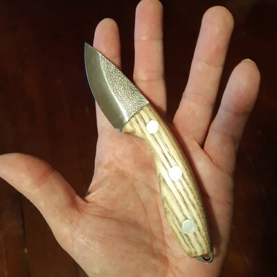 Skinning Knife Set 3pcs. Hand Made Forged Knife for Leather. - Etsy