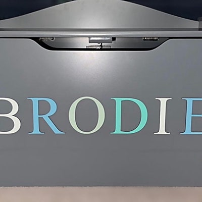 Personalised Toy Box Name & Embellishments. Toy Box Decor. Bedroom Door ...