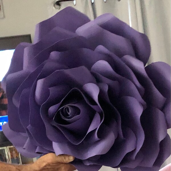 DIY Small Paper Rose Template Pattern, SVG Cut Files and PDF Printables ...