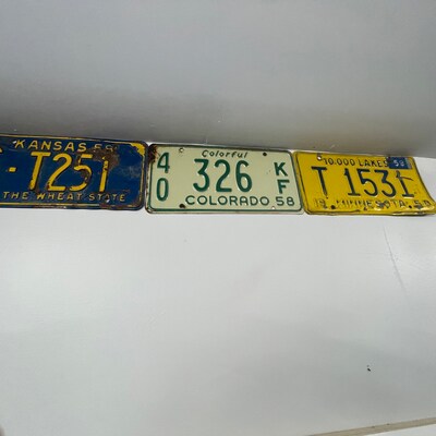 Colorado Purple Mountains TRUCK License Plate Tag 218 AXF - Etsy