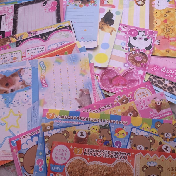 RETRO 2000s Japanese Memo Sheet Grab Bags! RARE KAWAII - Crux, Q-lia, Kamio, San-x, Sanrio ...