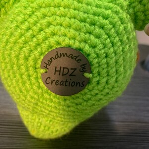 1.25 Round Vegan Leather Knitting Labels Custom - Etsy