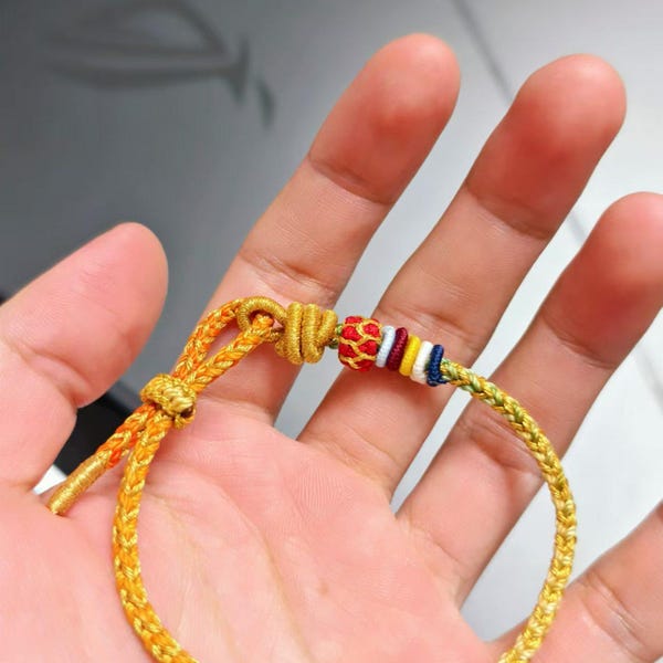 Chinese Jingshan Dragon Rope Woven Hand Rope - With 5 Dragon Blessings ...