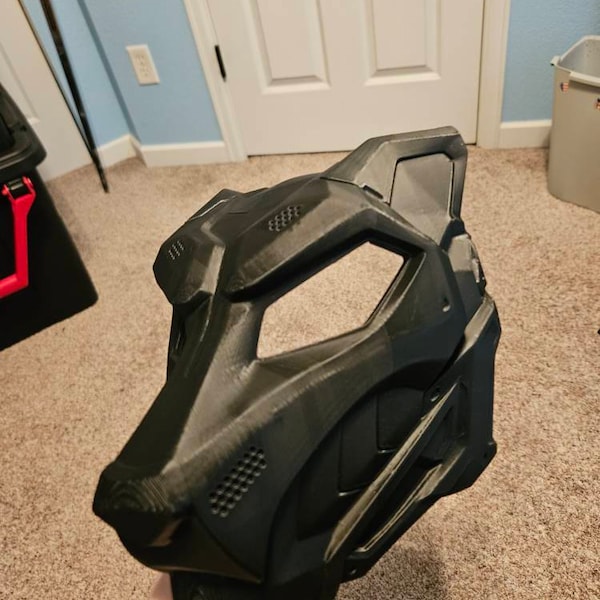 Cyber Wolf Mask- Custom Colors and Lights, Futuristic Wolf Mask, Cyber ...