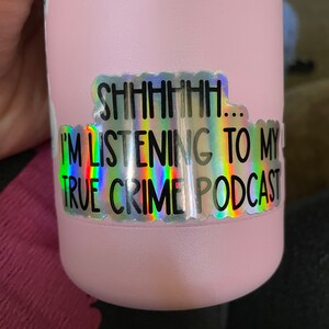 Shhh Crime Podcast Stickers True Crime Podcasts Stickers | Etsy