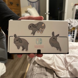 Lop Bunny Sploot Sticker Waterproof Glossy Vinyl Sticker | Etsy