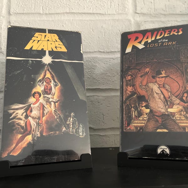 VHS Video Tape Display Stand Holders for Cassette Tapes Movies Films ...