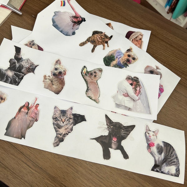 Photo Sticker, Family Photo Sticker, Custom Picture Sticker, Water ...