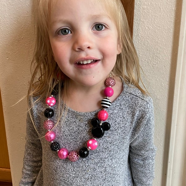 Toddler Chunky Necklace, Baby Chunky Necklace, Children Necklace, Girl ...