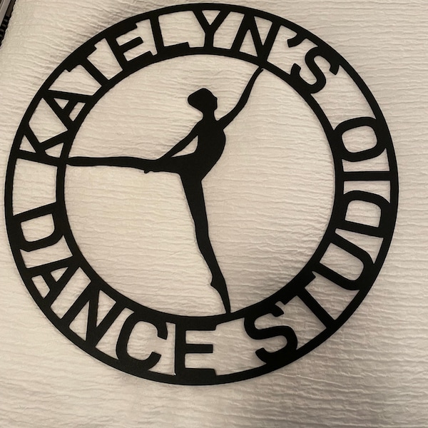 Personalized Dancer Sign, Dance Studio Metal Sign, Custom Dance Team ...