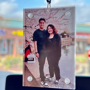 Car Photo Frame Holder, Personalized Picture Frame for Your Car's Sun ...