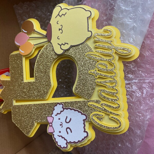 Pompompurin Cake Topper Kawaii Sanrio Decoration Hello Kitty ...