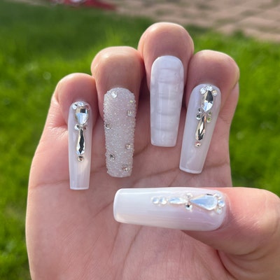 Charmed Beauty Luxury Nails Natural Nails Outline Nails Marble Nails ...