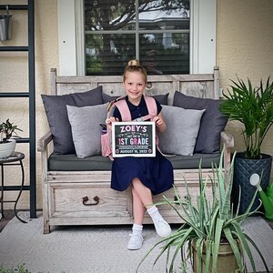 First Day of School Chalkboard Sign 1st Day of School Sign Back to ...