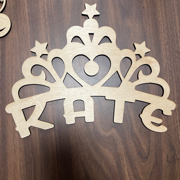 Princess Name Sign, Nursery Decor, Personalized Wood Sign, Wooden Name ...