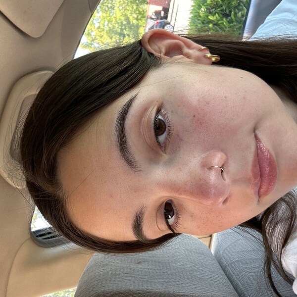 14k Solid Gold Nose Hoop, 6mm, 7mm, 8mm, 9mm 20g Hoop Snug Nose Ring ...