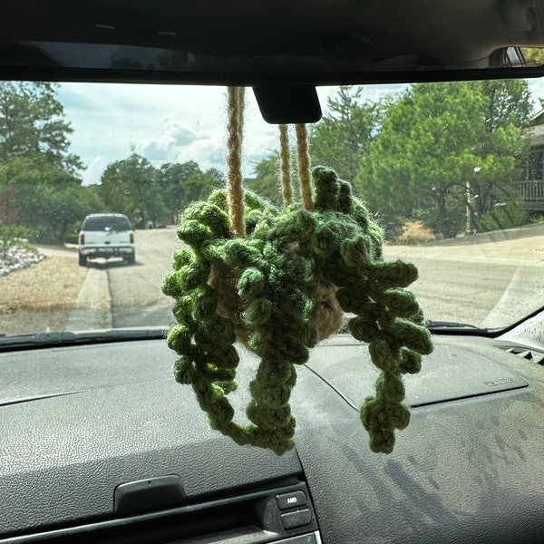 Car Fern Crochet PATTERN by Pamelambie Car Plant - Etsy