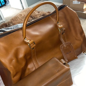 Personalized Duffle Bag Dopp Kit Bag Luggage Tag Combo Gift - Etsy