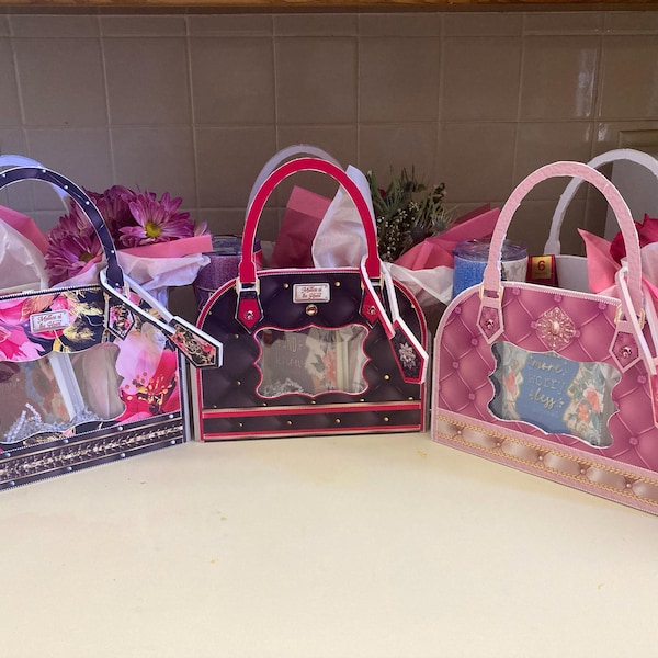 Fashion Purse Gift Bag Box Template Bundle, DIY Designer Handbag Gift ...