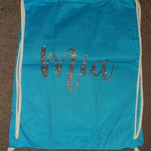 Personalised Pe Bag, Girls School Bag, Boys School Bag, Kids Drawstring ...