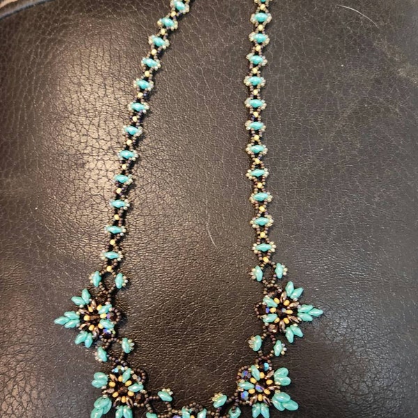 CHIMERE Beaded Necklace Beading Tutorial Beadweaving Pattern Seed Bead ...