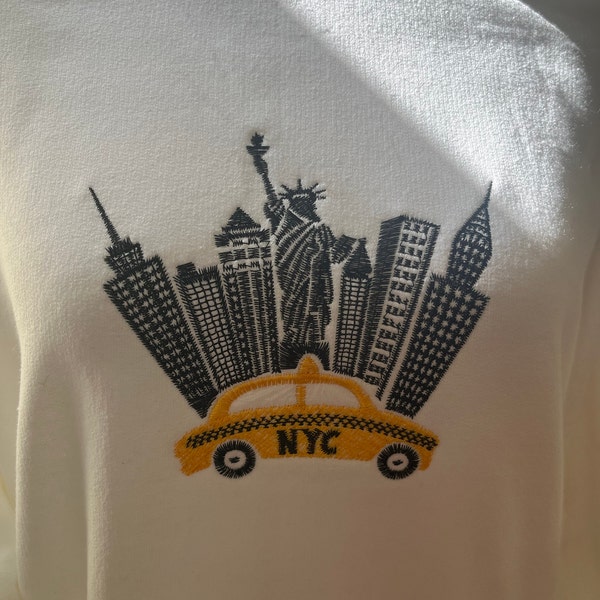 New York City Street Embroidery Design Instant Download - Etsy