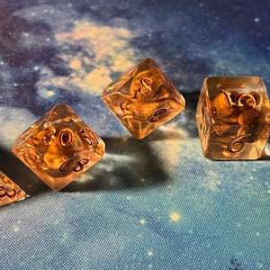 Coffee Bean Dnd Dice Set, Polyhedral Dice, D&D Dice, Dungeons and ...
