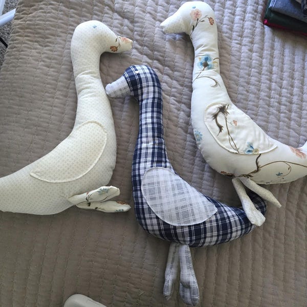 Goose Sewing Pattern + Video Tutorial, for Beginners, Goose Soft Toy ...