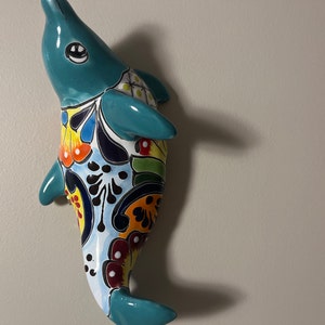 7in. Mexican Talavera Ceramic Sea Shell colors & Floral Designs May ...