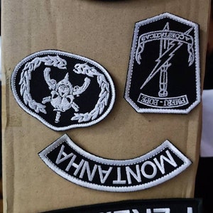 Park Ranger Embroidery Patch 10x4 and 5x2 Inches Hook Backing Yellow ...