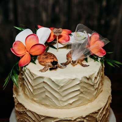 White Wedding Cake Topper and Cluster White Cake Flowers - Etsy