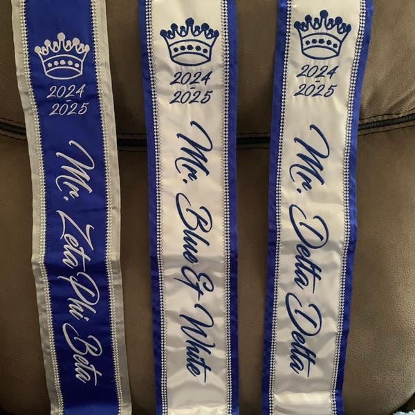 Custom Lace Sash Personalized Sash Customize Sash Embroidery Border ...