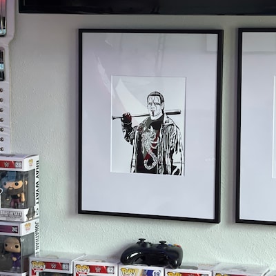 Bret Hart Art Print Awesome Poster of the Bret the Hitman Hart // the ...