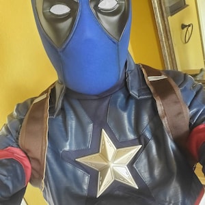 Deadpool Costume Cosplay Mask With Magnetic Eyes - Etsy