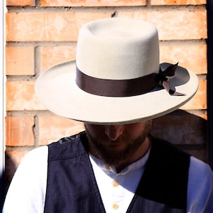 Classic Top Hat felt hat Victorian Steampunk custom hat | Etsy