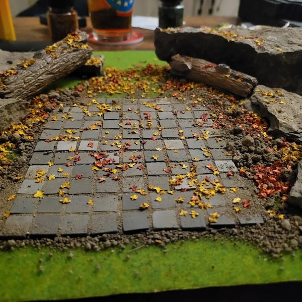 Miniature Pavement Model Stone Bricks / Tiles for Modelling and ...