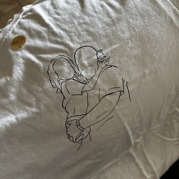 Custom Portrait Shirt, Comfort Colors Custom Portrait From Photo ...