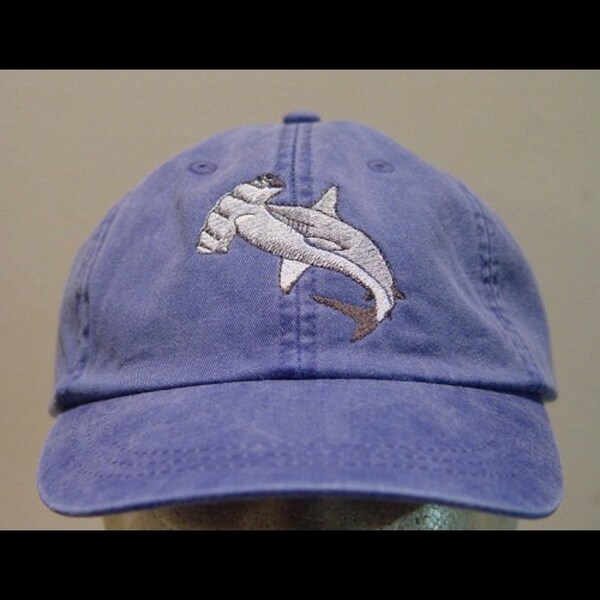 HAMMERHEAD SHARK HAT - Embroidered Women Men Wildlife Baseball Cap ...