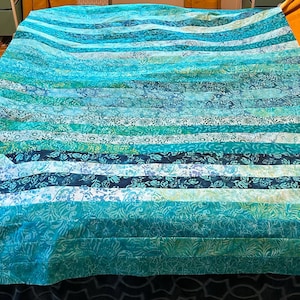 3 YARDS Java Batik Green Pink Purple Floral Marbled Watercolors Batik ...