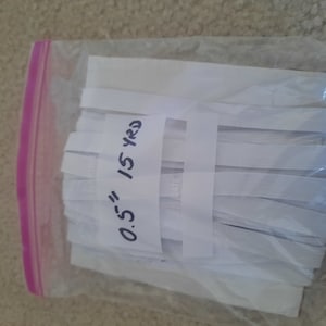 White Elastic 0.5", 1", 1.5" 2" Inch 15 Yard High Quality Sewing ...