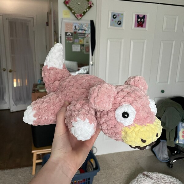 PDF File, Slowpoke Crochet Pattern, Pokemon Crochet Pattern, Slowpoke ...