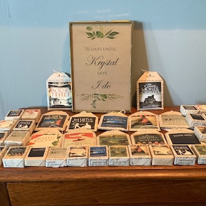 12 Book Lover Literary Mini Guest Soaps for Book Clubs, Wedding ...