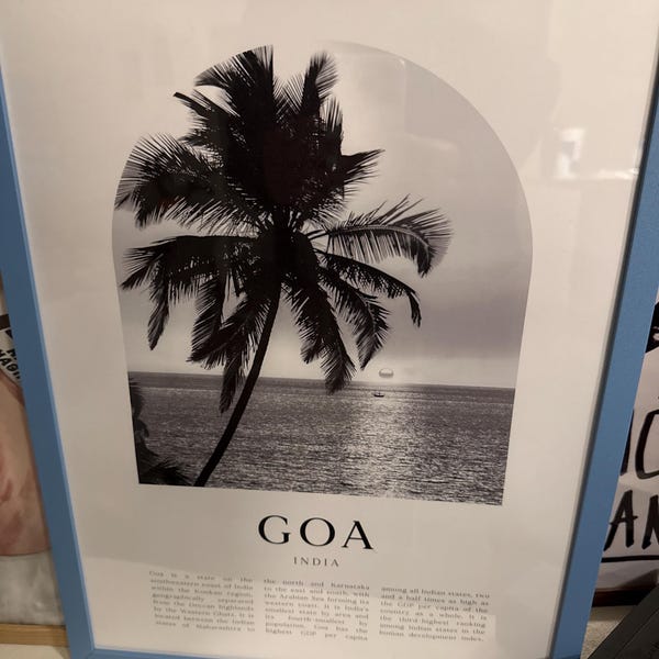 Goa Travel Poster, Goa Print, Goa Wall Art, Travel Print, India City ...