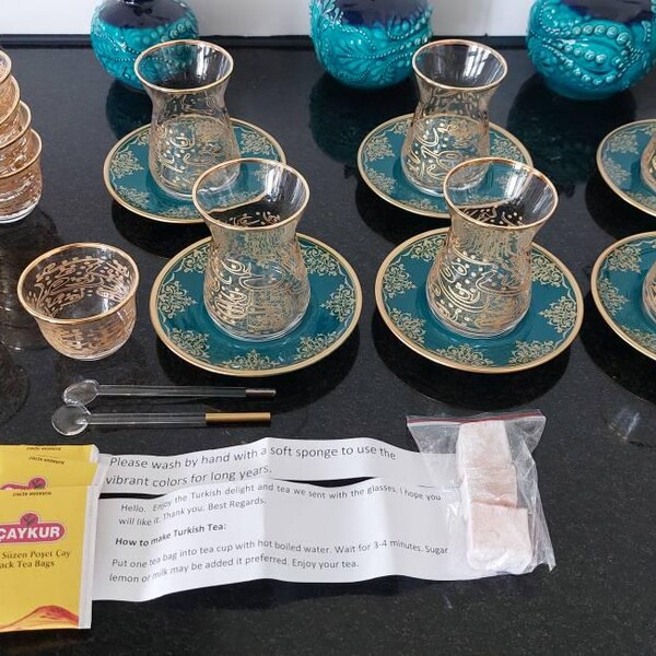 Luxury’s Tea Glasses Set of 6 | Elegance Mother’s Day Gift for Mom ...