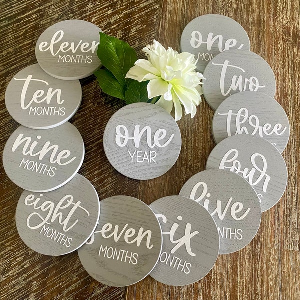 Baby Milestone Svg, Milestone Disc Svg, Baby Announcement Svg, Baby ...