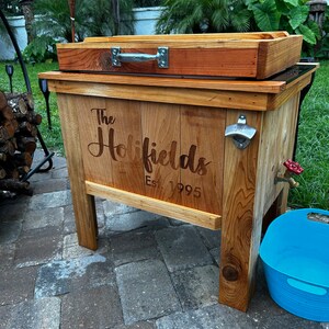 Refreshment Bar Hostess Gift Wood Ice Chest Personalized - Etsy