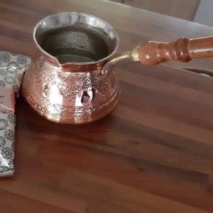 Handmade Turkish Copper Coffee Pot, Turkish-greek-arabic-moroccan ...