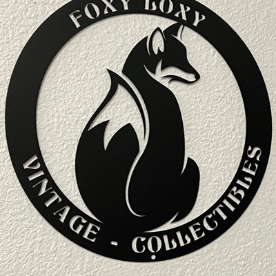 Personalized Fox Sign With Established Date - Etsy