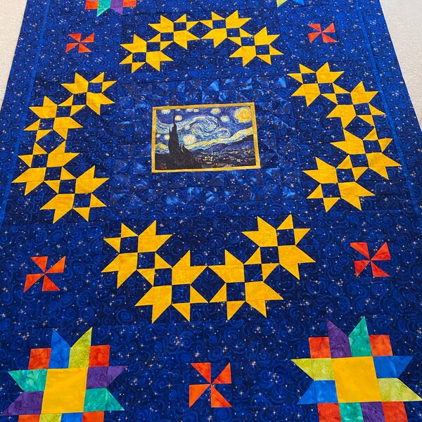 Fabric Panel - Vincent Van Gogh (37) V.c. for Sewing, Patchwork ...