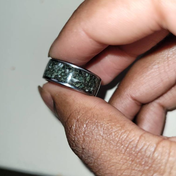 Preseli Bluestone Ring, Earth Stone Ring, Healing Crystal Ring, Healing ...